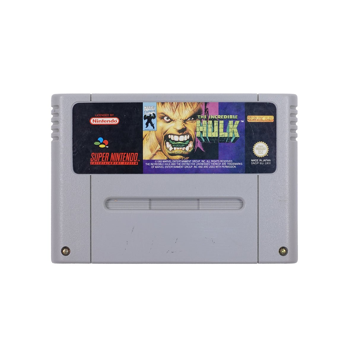 (Pre-Owned) The incredible hulk - Super Nintendo Entertainment System ...