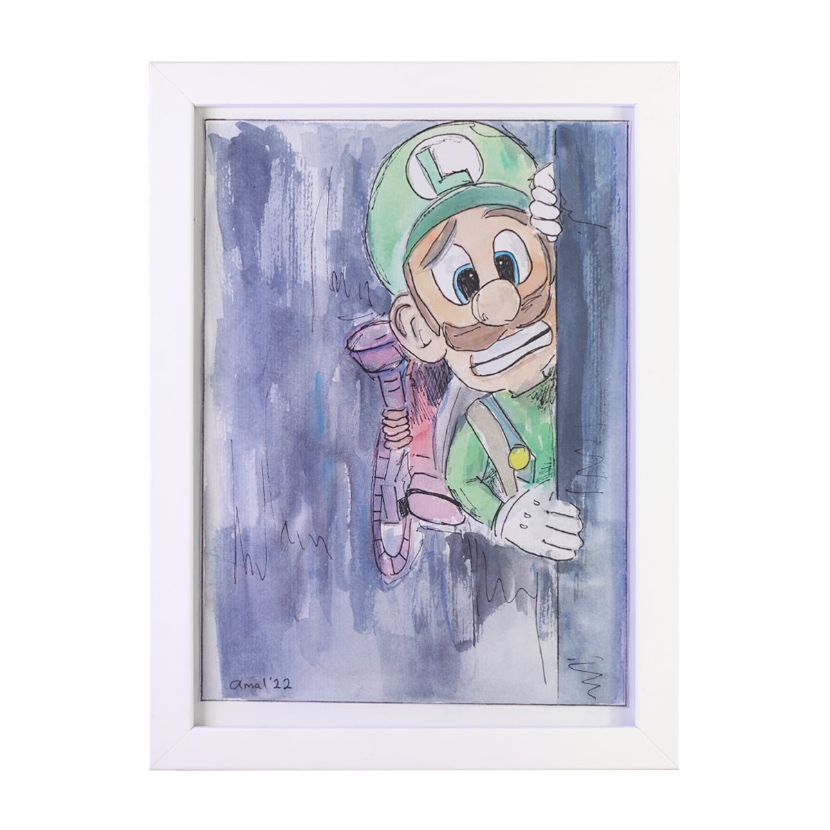 Luigi Watercolor Painting - لوحة فنية – Store974 Electronics WLL ...