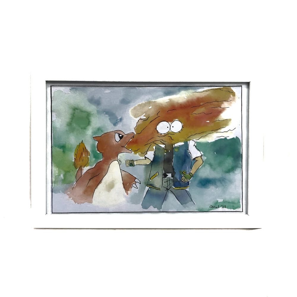 Charmander Watercolor Painting - لوحة فنية – Store974 Electronics WLL ...