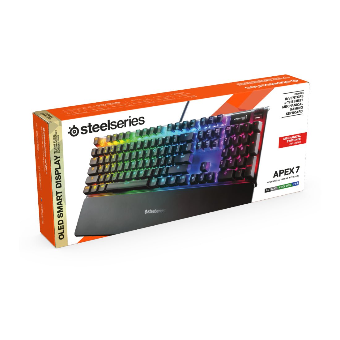 (Pre-Owned) SteelSeries Apex 7 Mechanical Gaming Keyboard - Red Switch ...