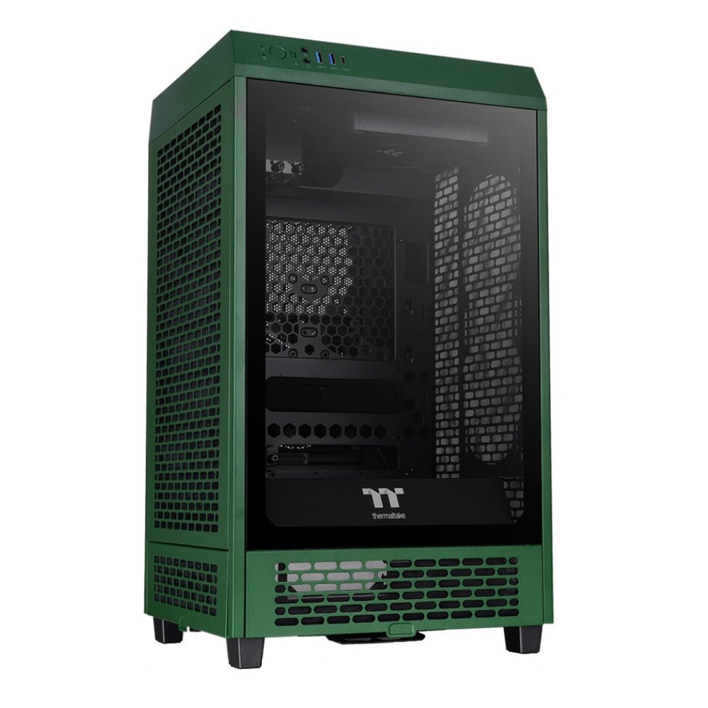 Thermaltake The Tower 200 Mini Gaming Tower Case - Racing Green - صندو ...
