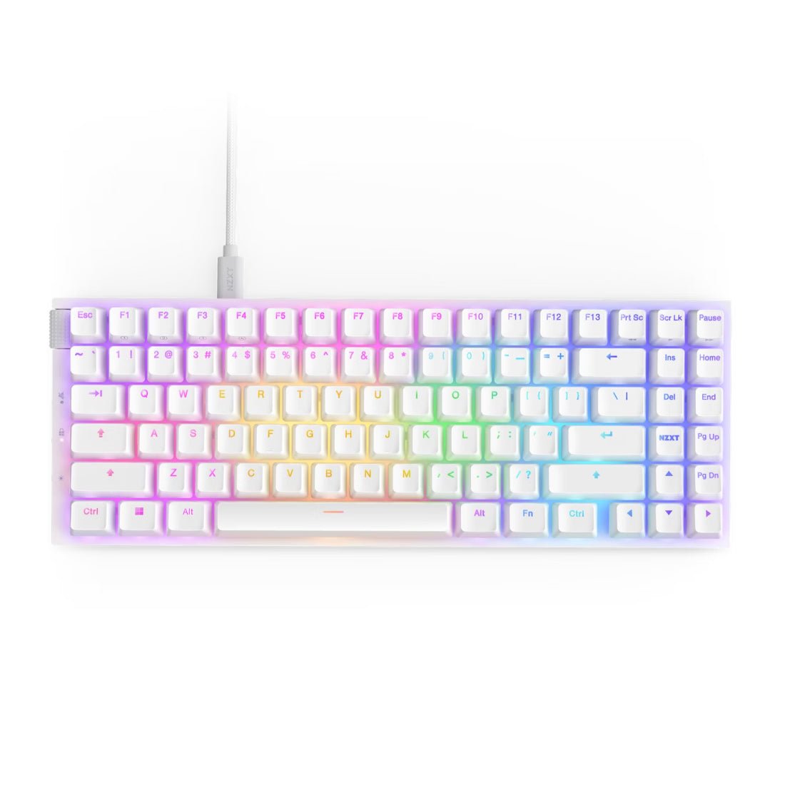 NZXT Function 2 MiniTKL RGB Wired Mechanical Gaming Keyboard - Matte W ...