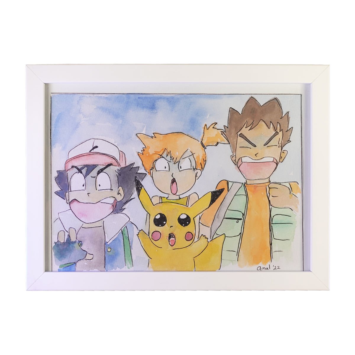Pokémon Watercolor Painting - لوحة فنية – Store 974 | ستور ٩٧٤