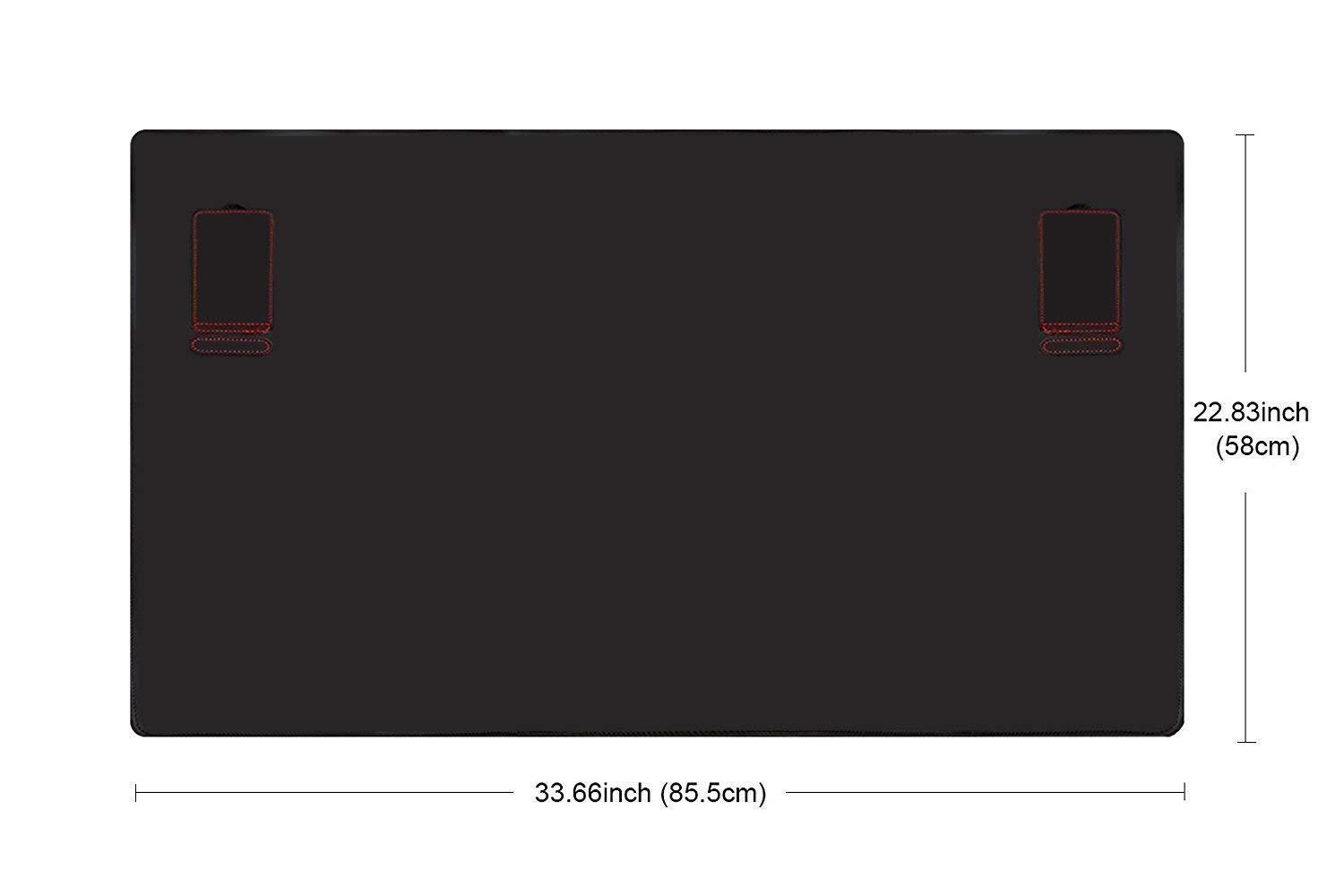 Black Large Extended Gaming Mouse Pad XXL 34"x23" - أكسسوارات – Store ...