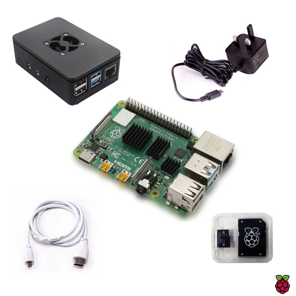 Raspberry Pi 4 Model B (4 GB) Basic Kit - طقم أساسي – Store974 ...