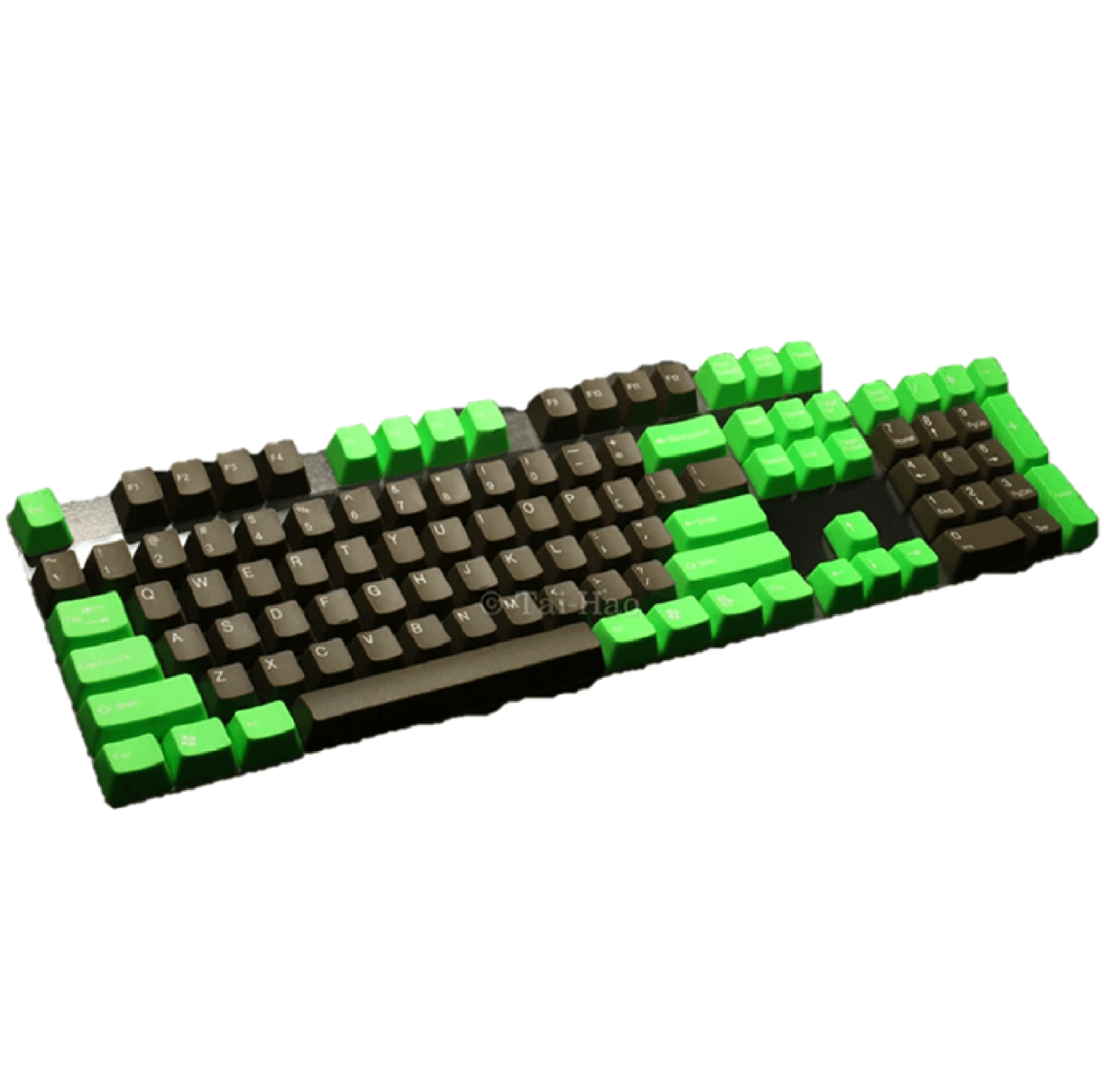 Tai-Hao 104 Keys-Double Shot Keycap + 1 Keys Puller - Lime Green And D ...